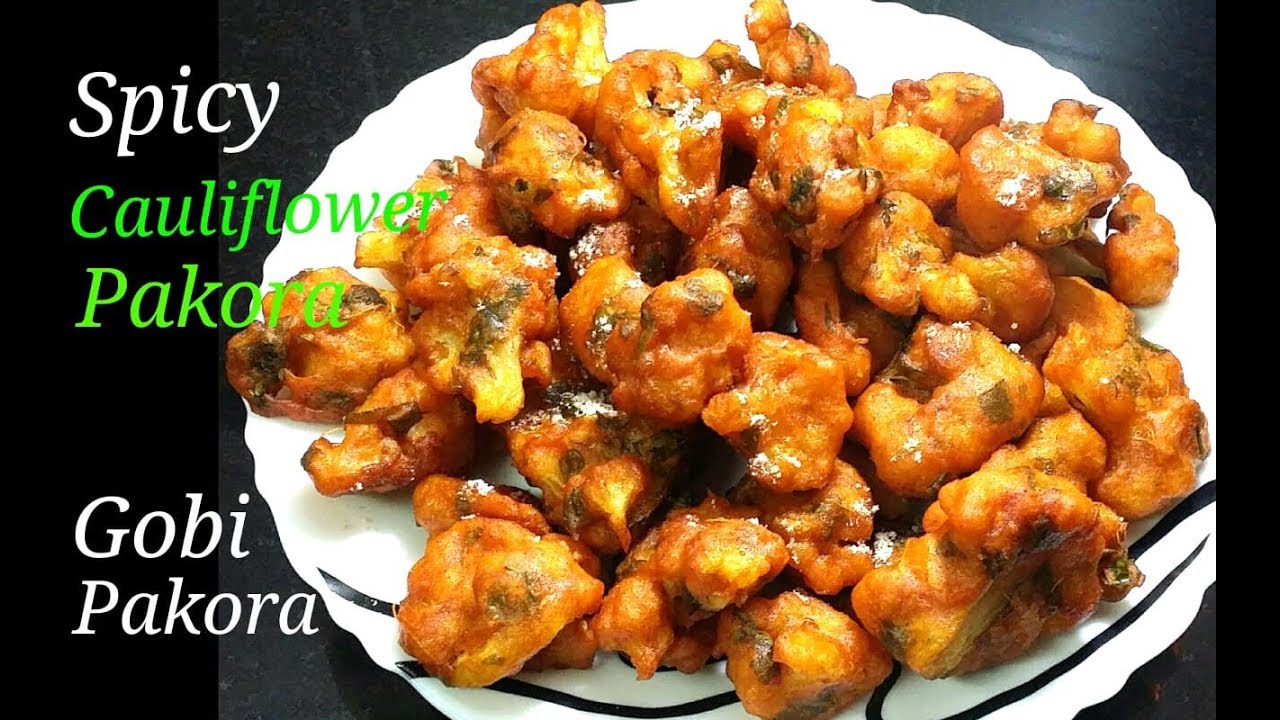 Crispy Gobi Pakora Recipe |Cauliflower Pakora |Crispy Phulkopir Bora ...