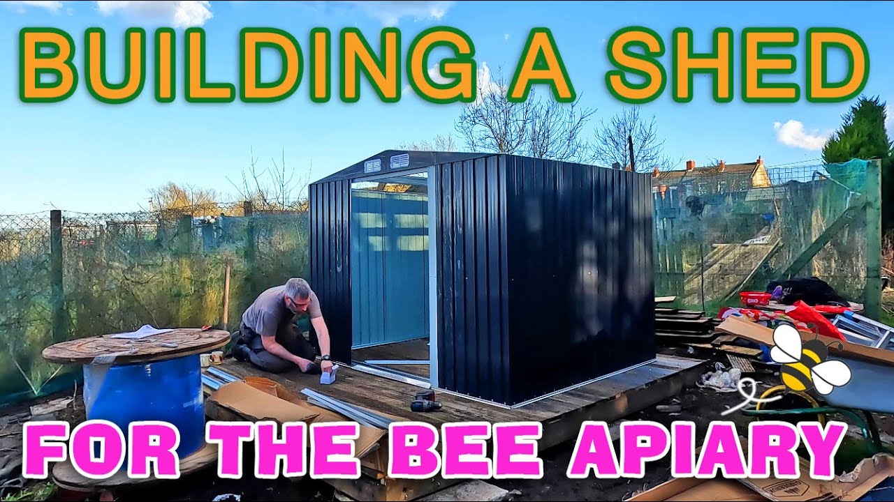Building a Shed for the Bee Apiary - YouTube