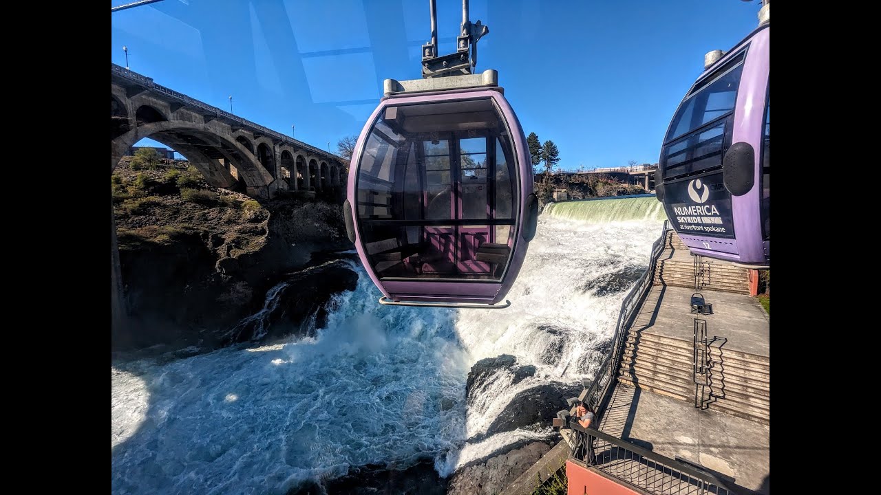 Riding the Numerica SkyRide at Riverfront Spokane - YouTube