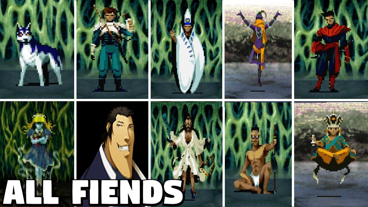 ALL Fiends - Shin Megami Tensei if... - YouTube
