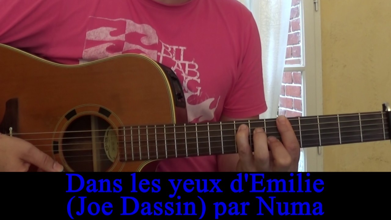 Dans Les Yeux Demilie Joe Dassin Cover Reprise Guitare Voix 1978