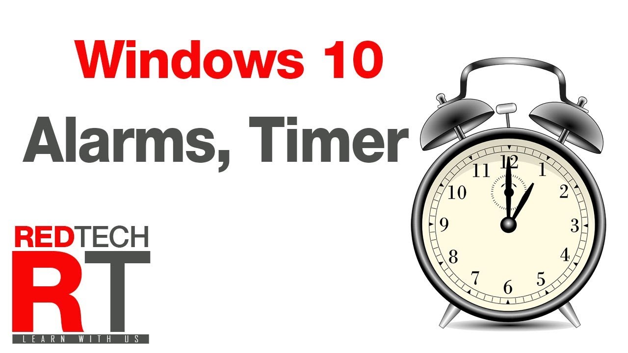 How To Set Alarmstimer And Use Of Stopwatch In Windows 10 By Redtech In Urdu Hindi Tutorial