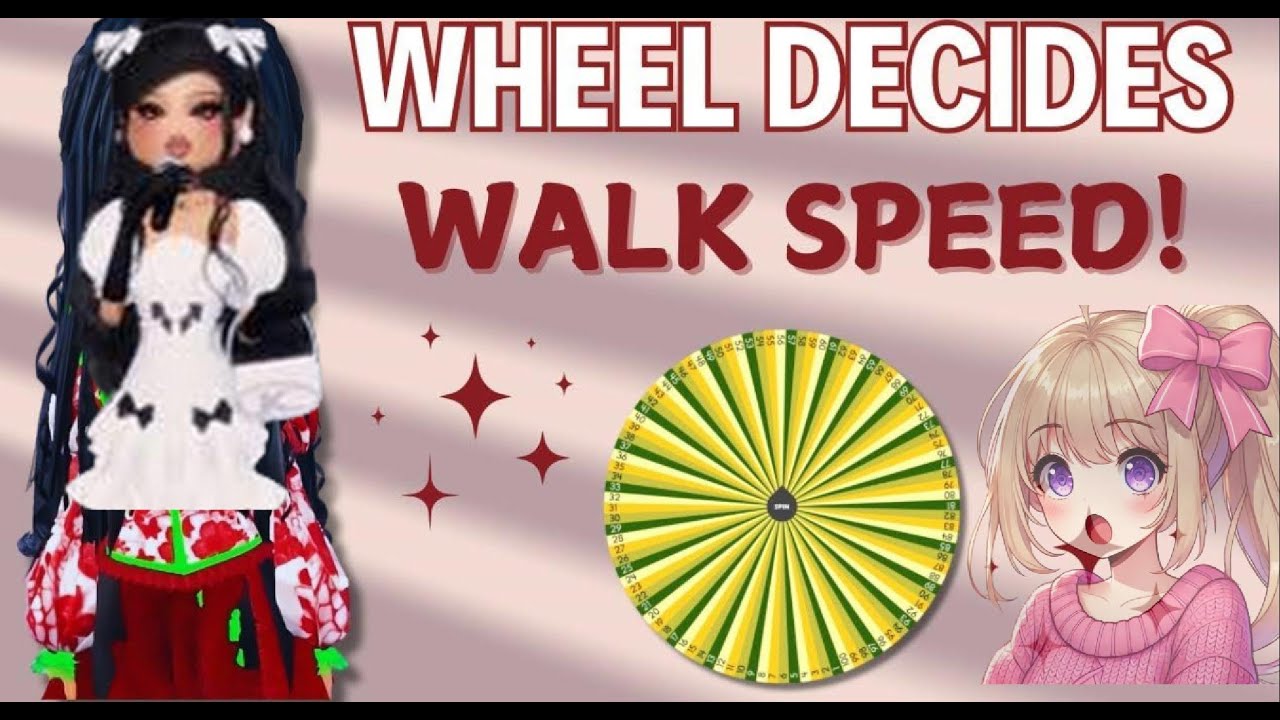 Letting The *WHEEL* decides my WALK SPEED in DTI ...👀🎀 | blossombloxx ...