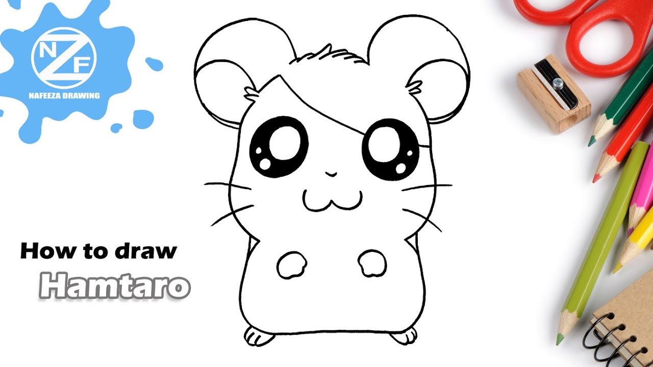 How to draw Hamtaro - YouTube