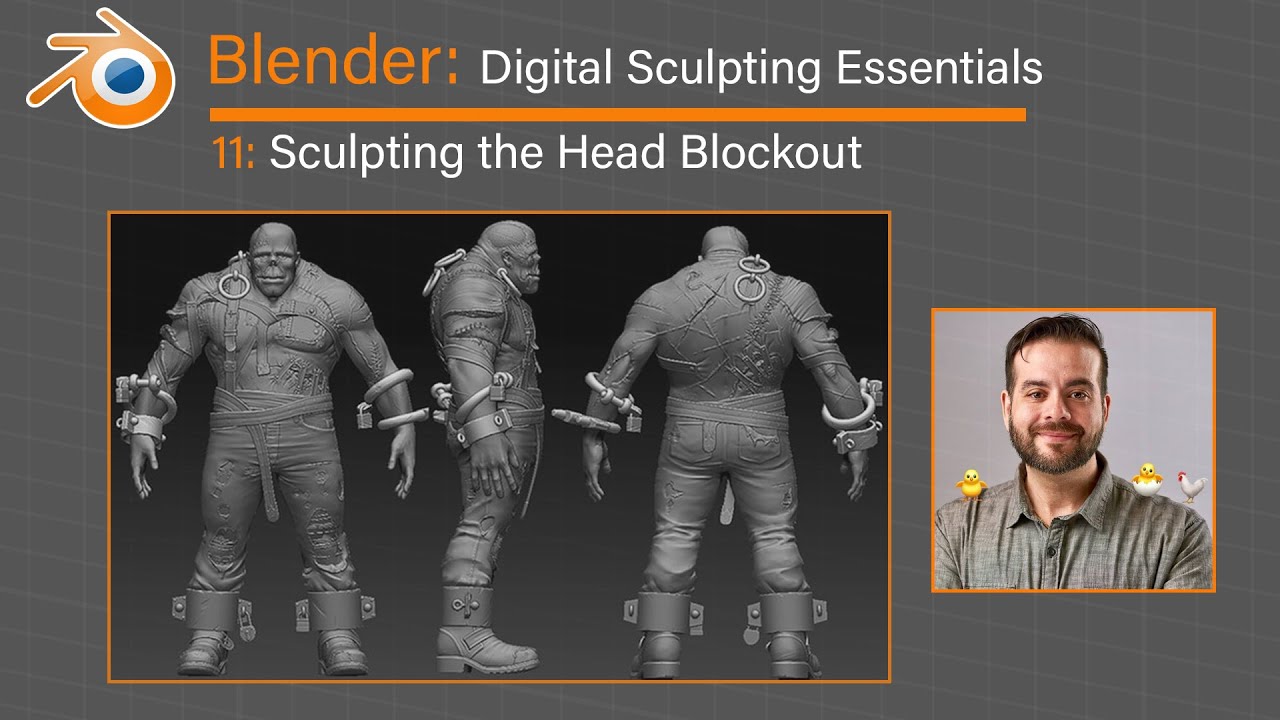 11 Sculpting The Head Blockout Youtube