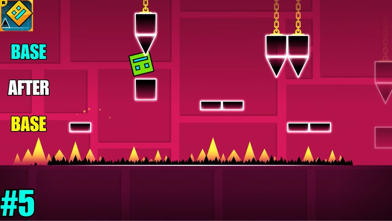 Geometry Dash Level 5 BASE AFTER BASE Gameplay - YouTube