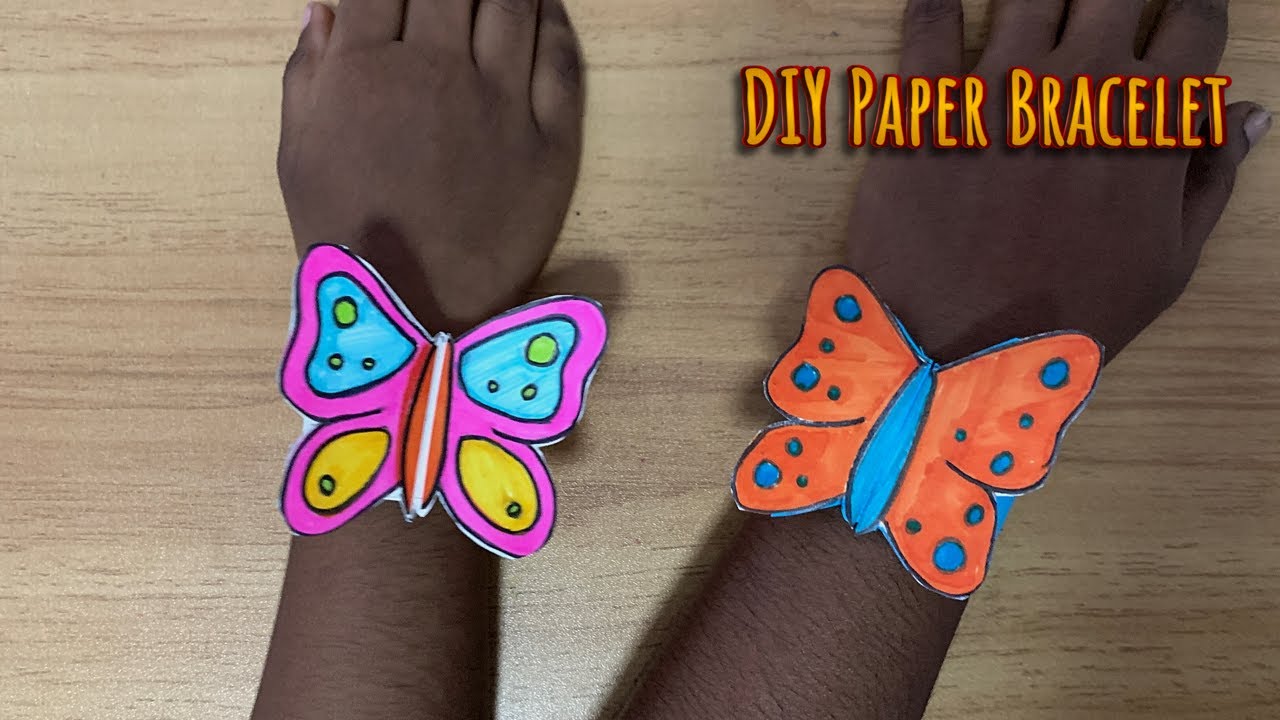 How to do Easy Paper Bracelet || DIY Paper Bracelet || Paper craft ...