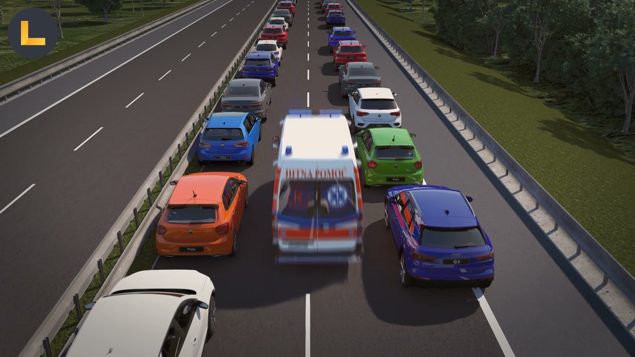 Emergency Corridor on highways - YouTube