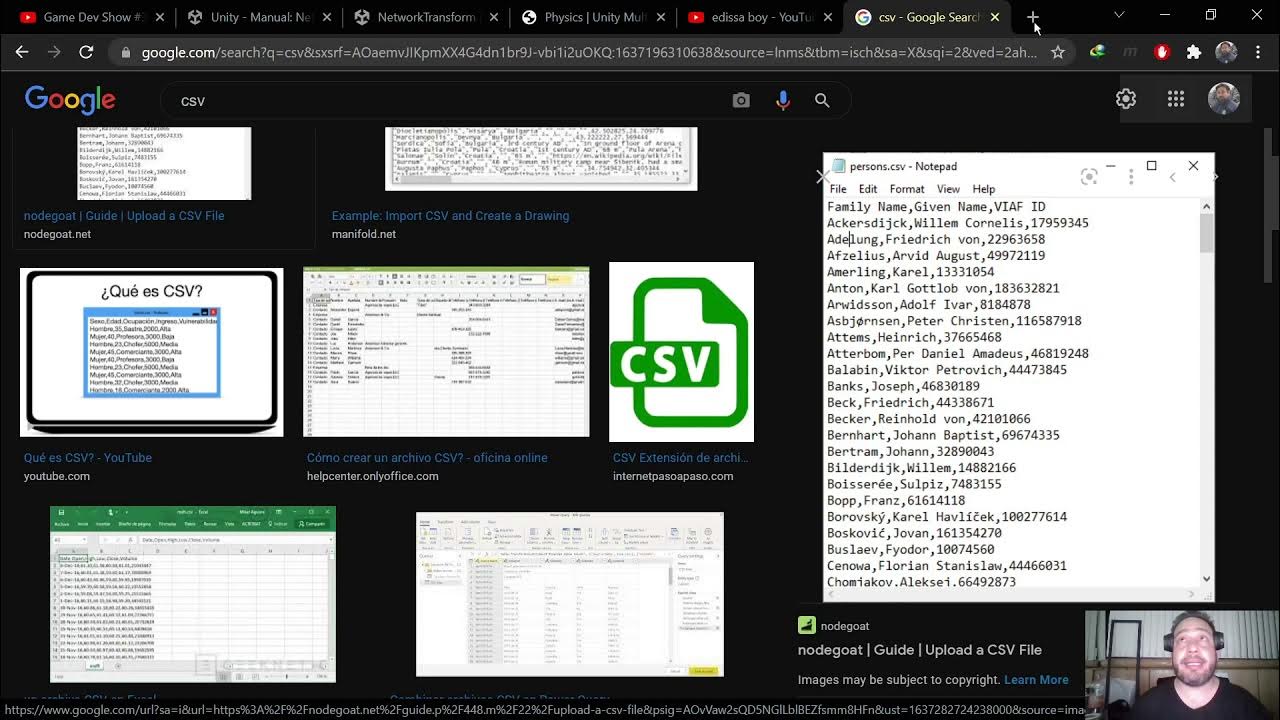Unity Excel CSV File - YouTube