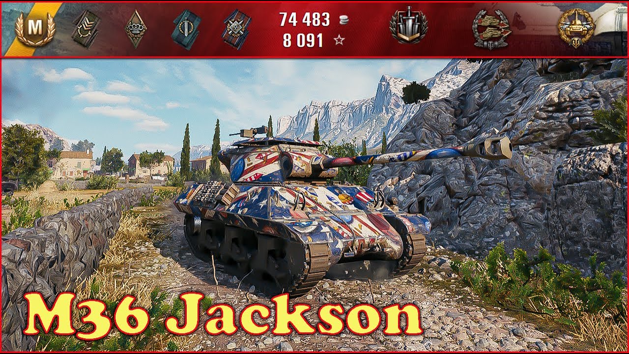 M36 Jackson - World of Tanks UZ Gaming - YouTube