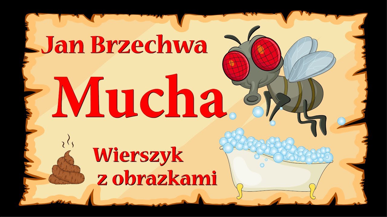 Mucha - Jan Brzechwa - animowany wierszyk z obrazkami - YouTube