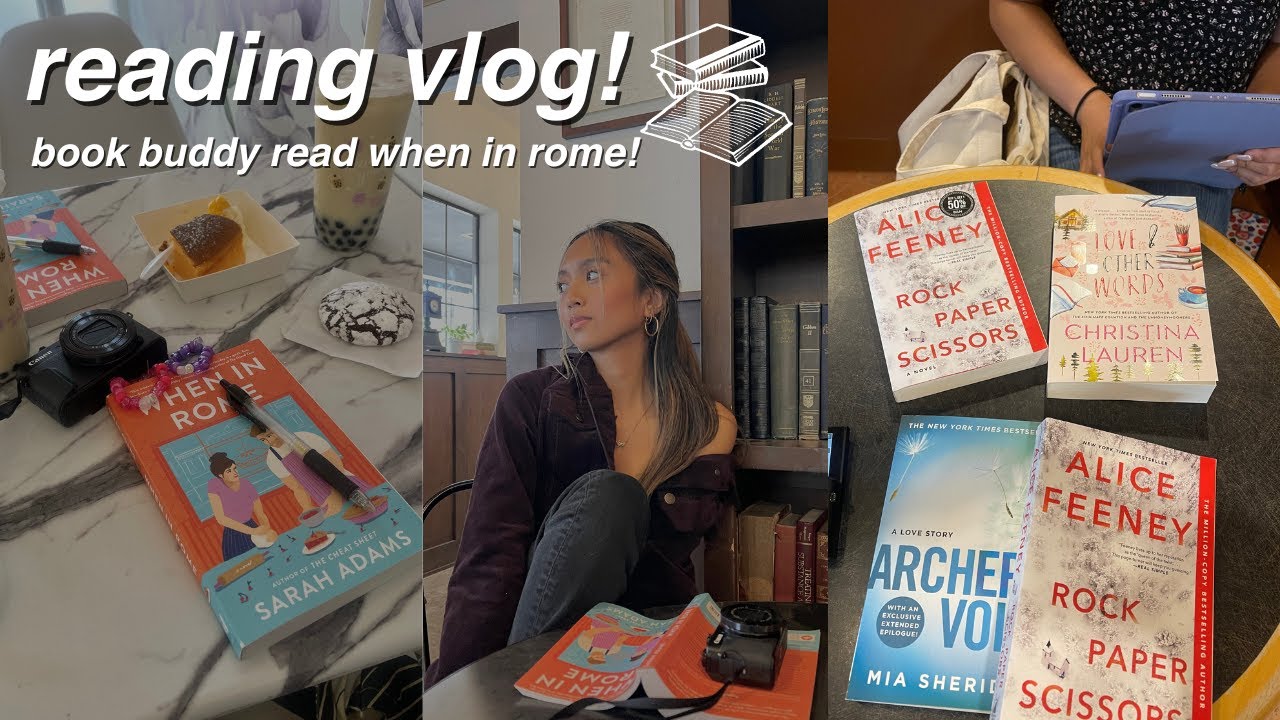 READING VLOG🌟 | book buddy reading when in rome *spoiler free* - YouTube