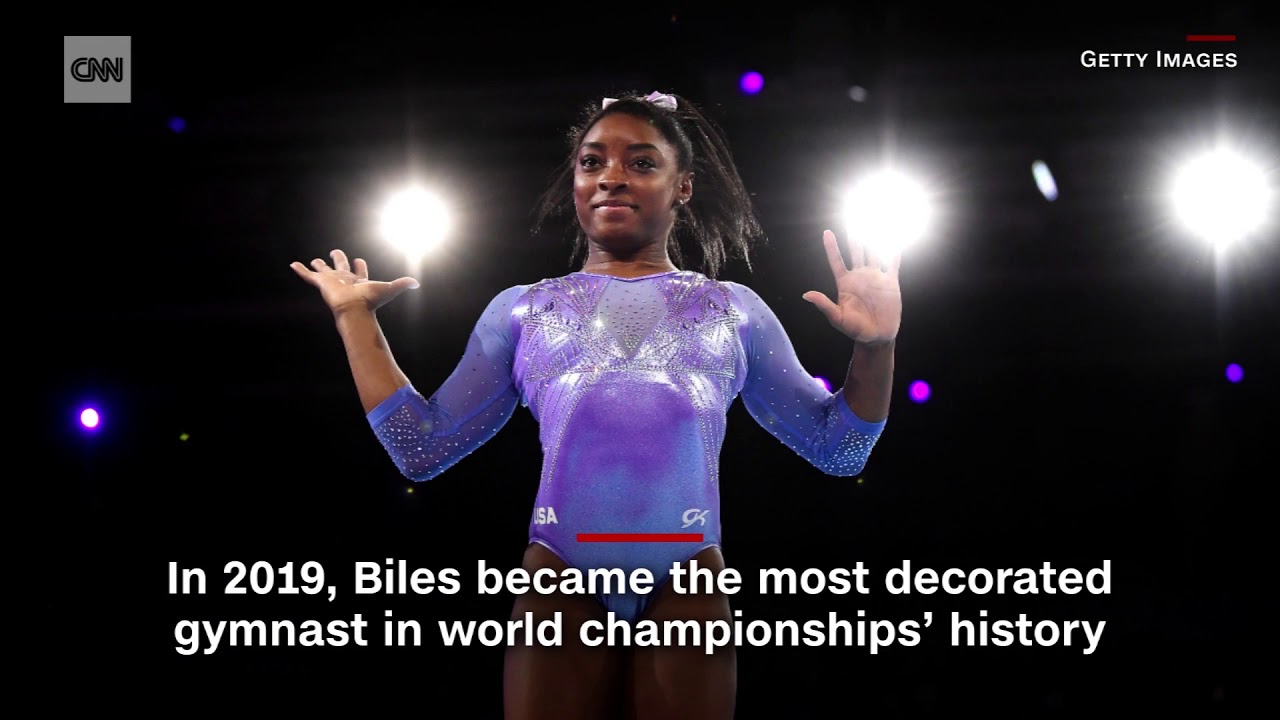 [HD]CNN: Pandemic can't stop Simone Biles' stunning aerial display ...