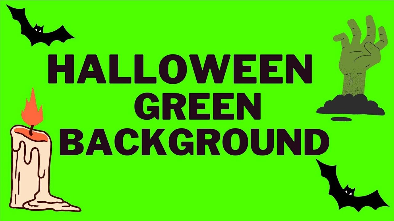 Halloween 🎃 green background|copyright free content|green screen video ...