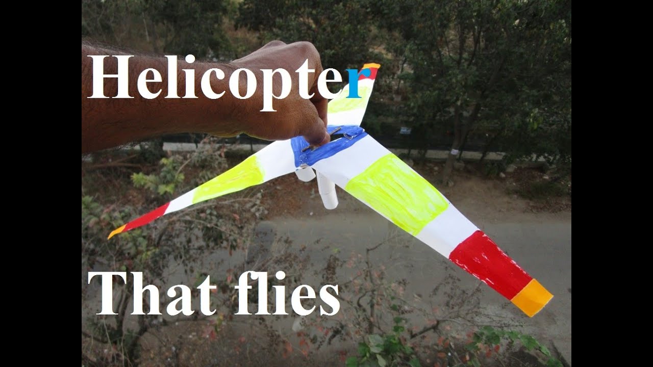 How To Make a Paper Helicopter That flies - YouTube