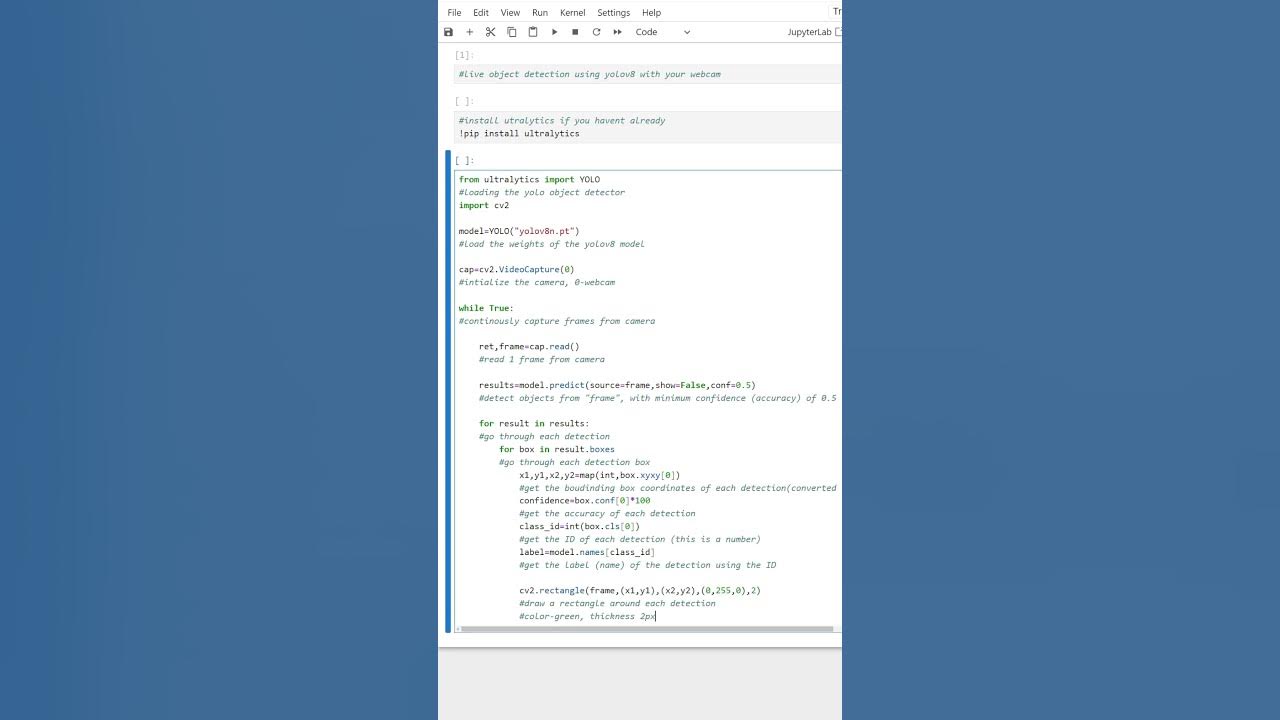 Live Object Detection using YOLOv8 #machinelearning #programming # ...