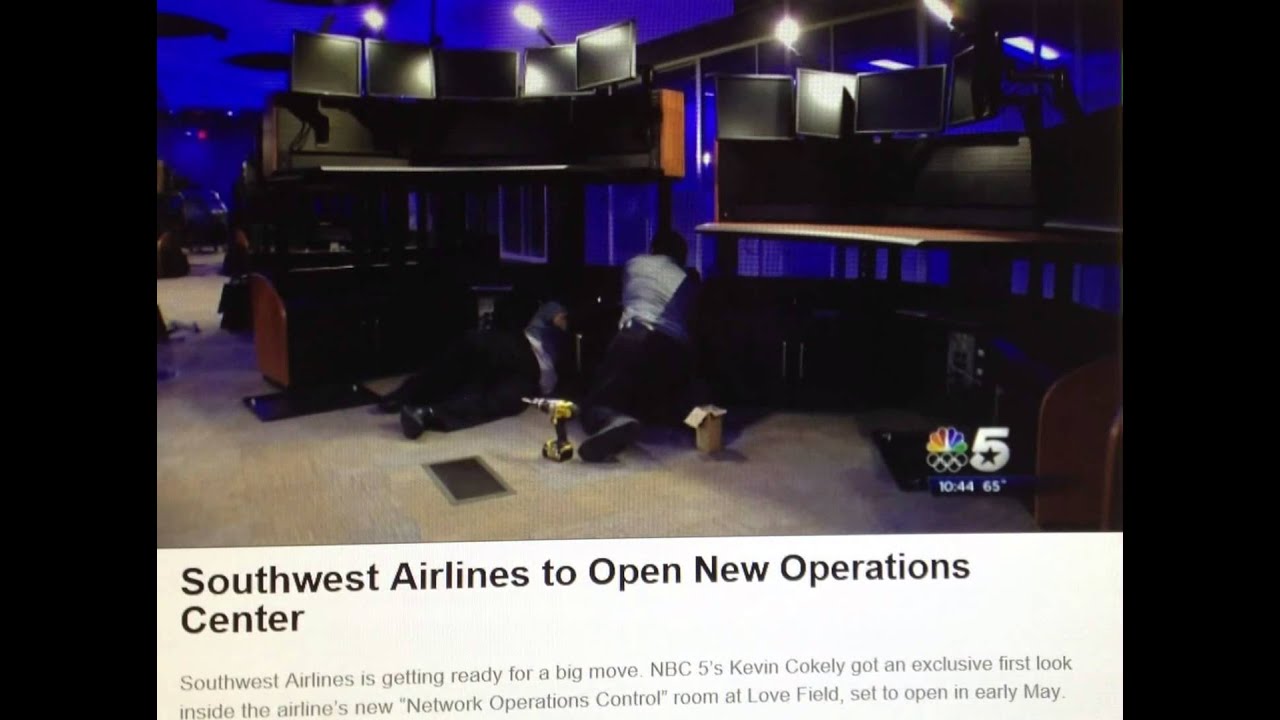 Southwest Airlines New NOC - With Russ Bassett Consoles - YouTube