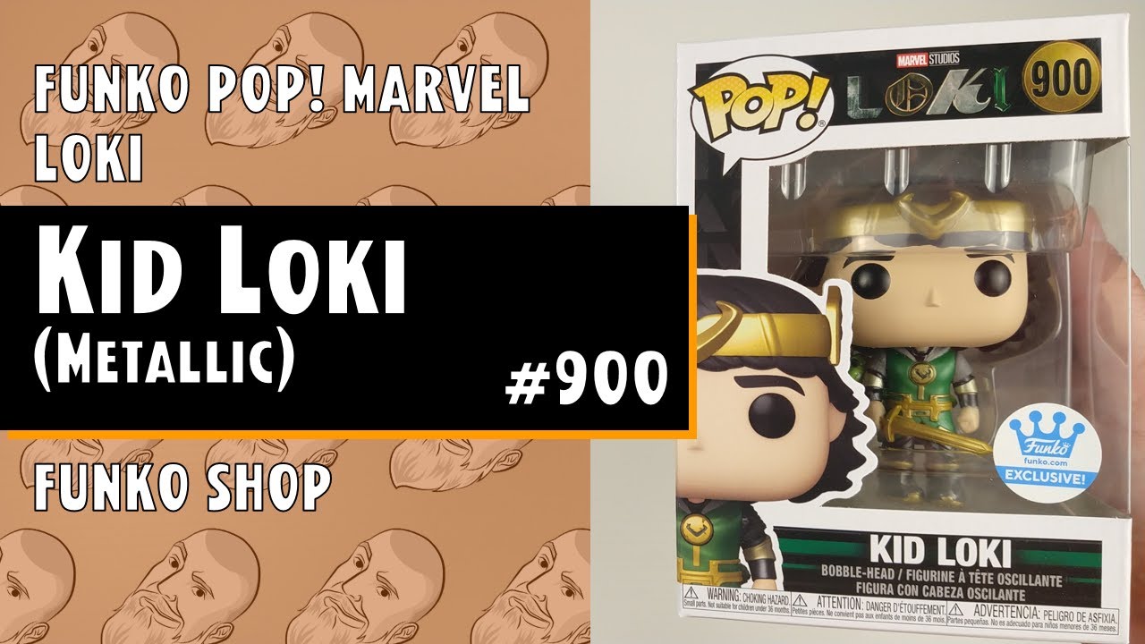 Funko Pop Marvel - Loki - Kid Loki (Metallic) - 900 - Exclusive Funko ...