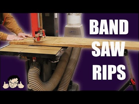 Why rip boards on a band saw? - YouTube