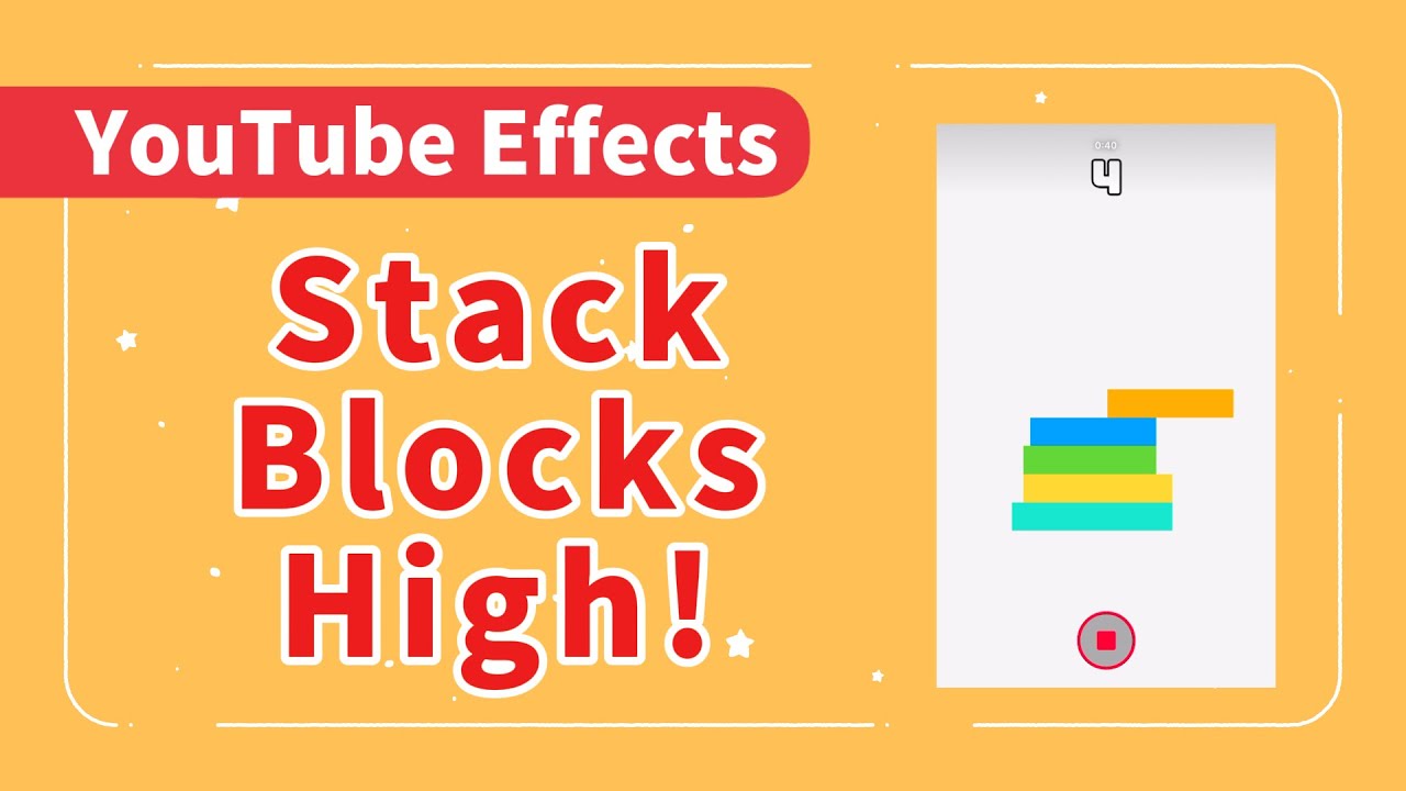 Stack Blocks High: YouTube Effects #games #effects #youtubeeffect - YouTube