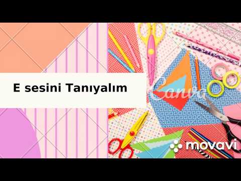 (okul öncesi çocukları için )   E sesi ile ilgili çalışma yapalım videonun sonundaki oyuna katılalım