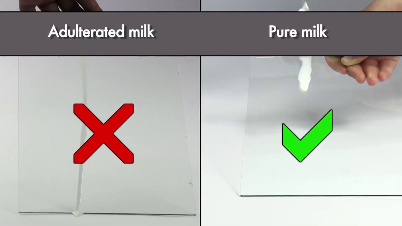 Detection of adulteration with water in milk - FSSAI - YouTube