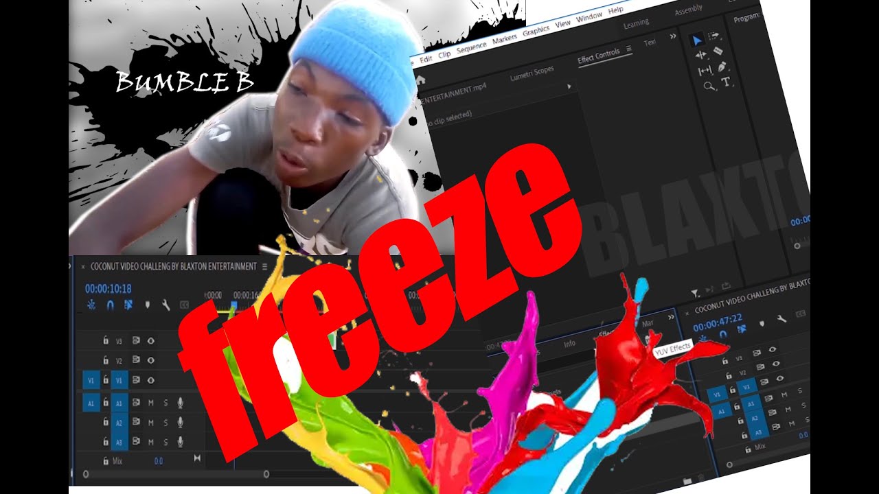 How to create a character freeze Intro with Premiere Pro Tutorial ...