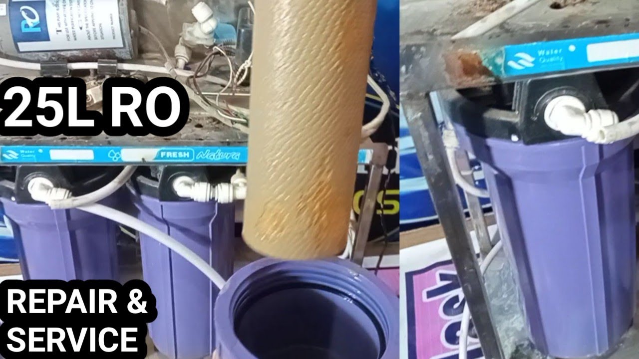 REPAIR SERVICE 25L RO WATER FILTER - YouTube