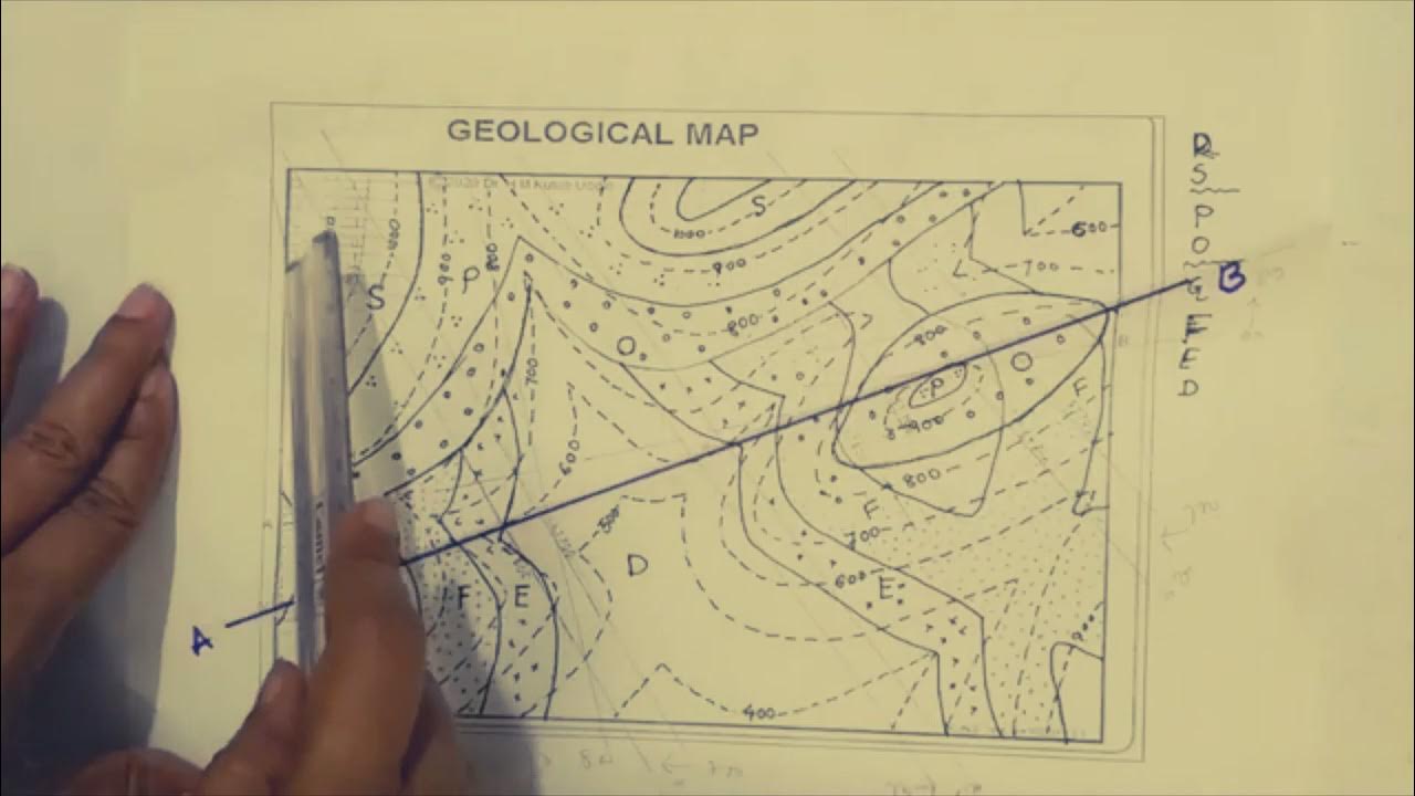 GEOLOGICAL MAP (Drawing), Cross Section, - YouTube
