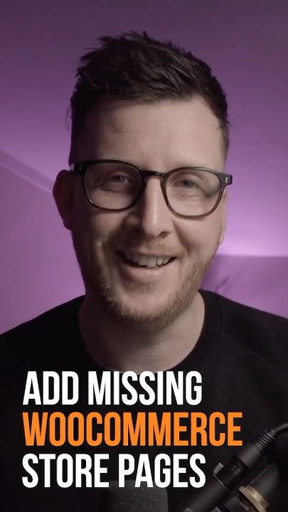 How to Add Missing WooCommerce Pages in One Click - YouTube