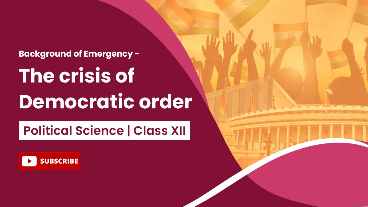 Background of Emergency - The crisis of democratic order | Political ...