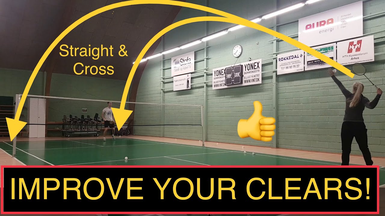 BADMINTON EXERCISE #50 - CLEAR, STATIC FOREHAND AND DYNAMIC BACKLINE ...