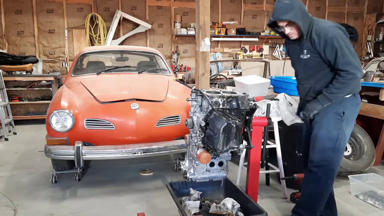 Karmann Ghia w/Subaru Engine Swap Pt.1 - YouTube