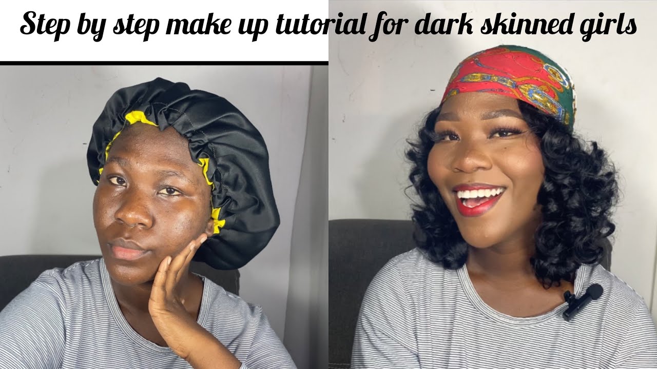 Step by step make up tutorial for dark skinned girls♥️ - YouTube
