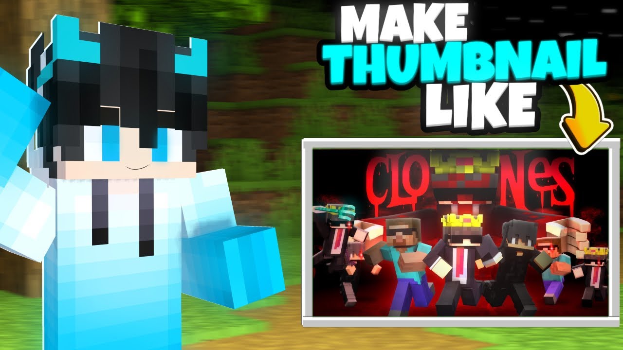 How To Make Minecraft THUMBNAILS Like @SenpaiSpider in PC - YouTube