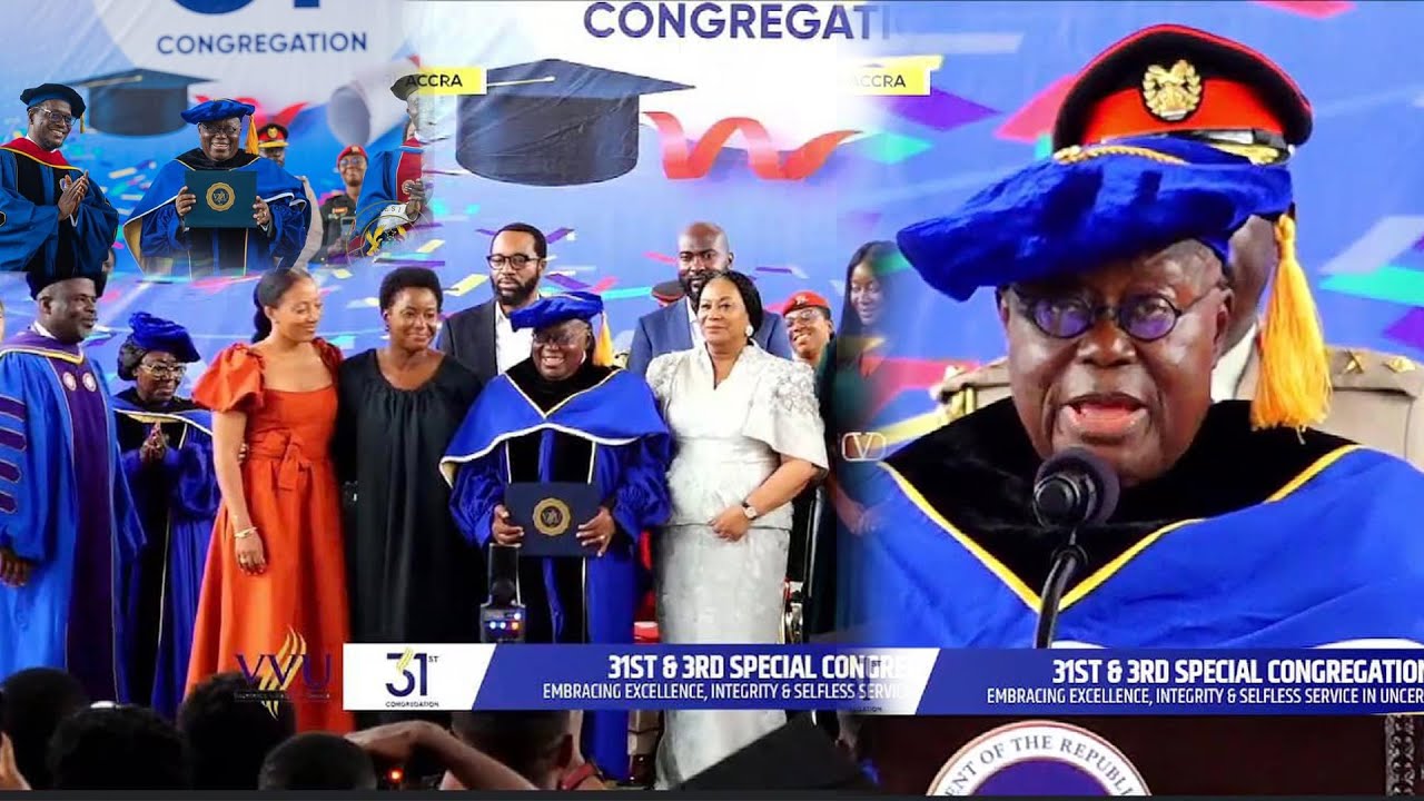Valley View University honours Nana Addo Dankwa Akufo-Addo with Doctor ...
