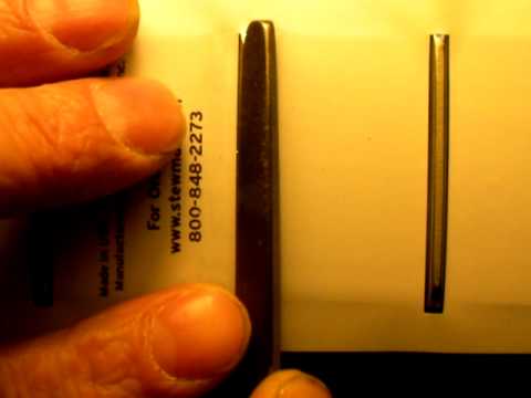 3-corner file fret crowning - YouTube