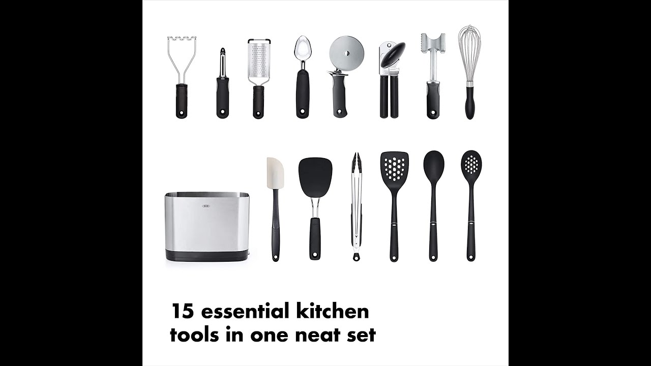 OXO Good Grips 15 Piece Everyday Kitchen Utensil Set | BEST SELLING ...