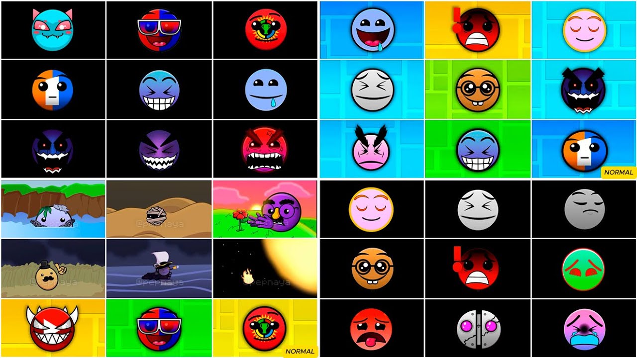 All Fire In The Hole Normal and Reverse | Geometry Dash - YouTube