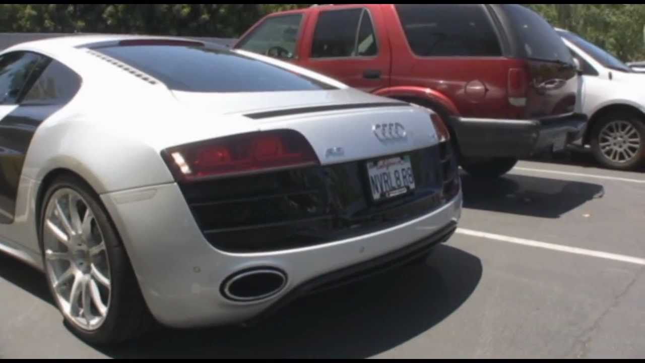 7 R8's (Type 42) With Startups & Driving Shots - YouTube