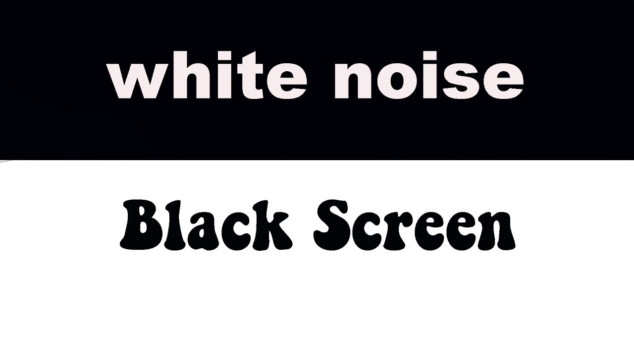 White Noise Black Screen for Sleeping 💤 10 Hours White Noise - YouTube
