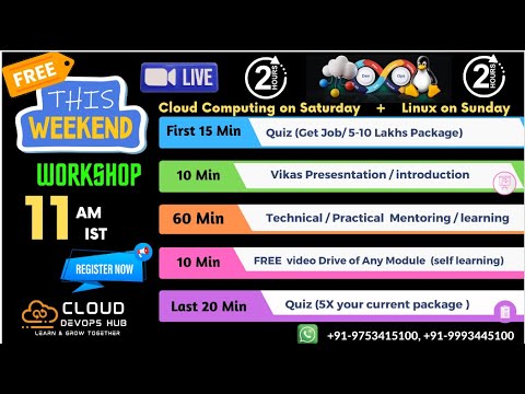 Free LIVE #linux #devops #cloudcomputing Weekend Workshop || 03 Sep 2023 || Part2/2 - YouTube