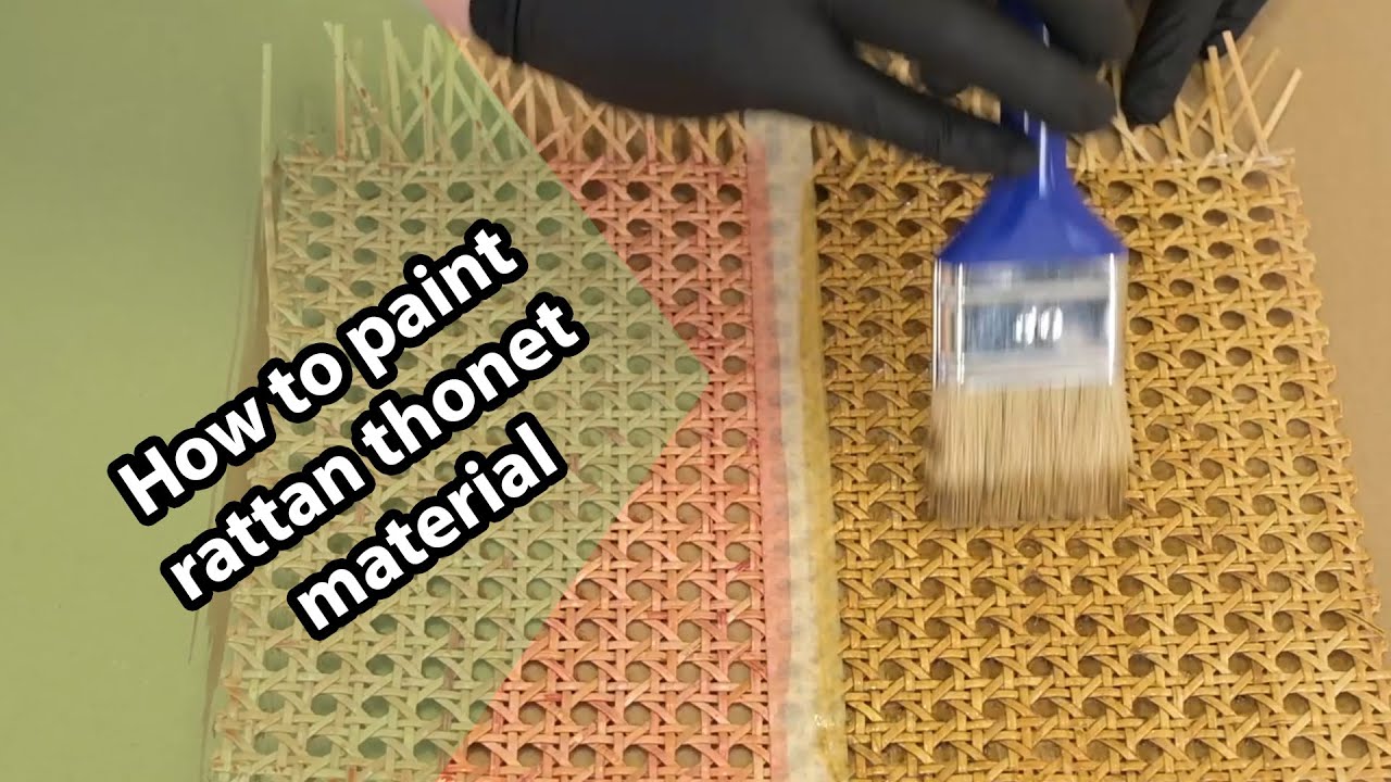 Pickling, painting Thonet and rattan material - YouTube
