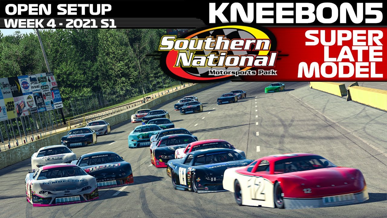Super Late Models - Southern National Motorsports Park - iRacing - YouTube