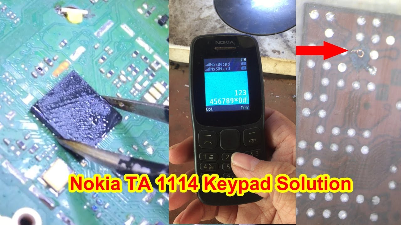 How to repair Nokia 106 TA1114 Keypad Not working , Ta 1114 keypad way ...