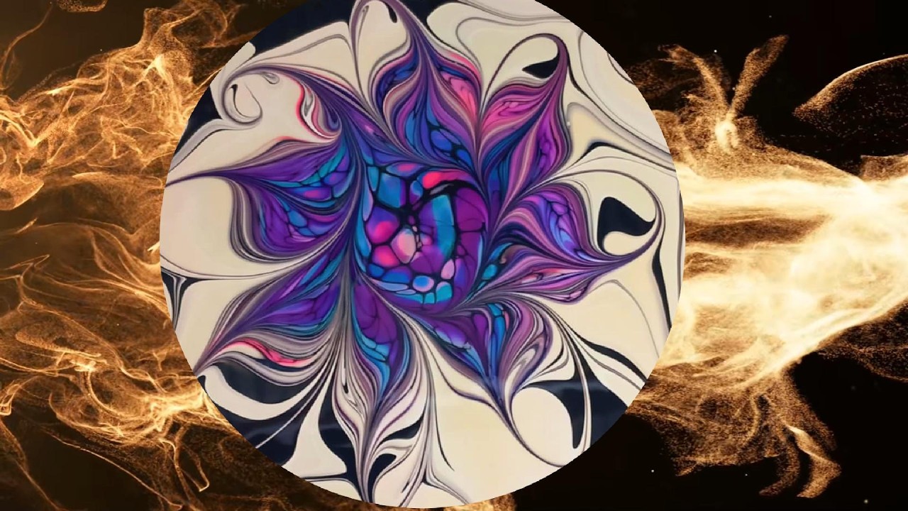 #530 This Is Fun, 4 Random Acrylic Fluid Art Piece's ...