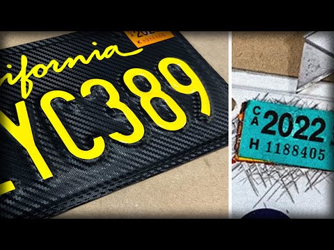 License Plate Wrap Blackout Vinyl Wrap - YouTube