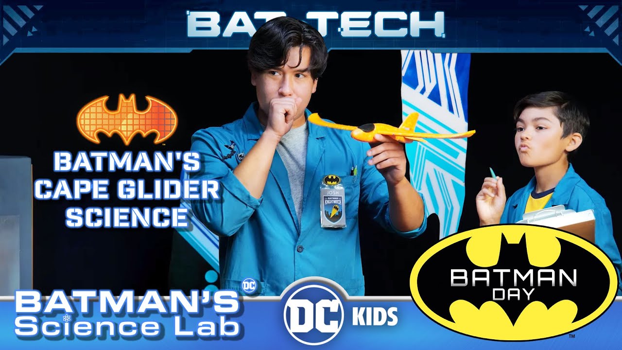 Batman's Science Lab | Batman's Cape Glider: Lift | @dckids - YouTube
