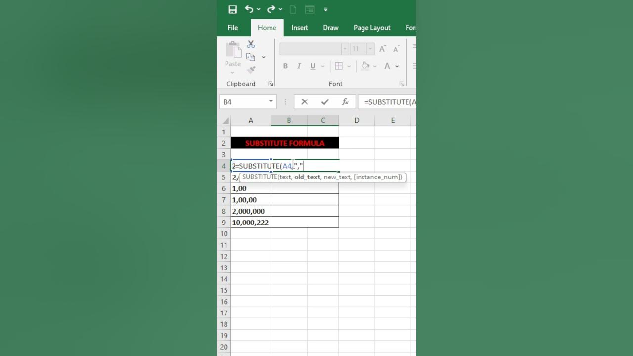 | Substitute Formula In Excel Shortcut Key| #excelformula #exceltips#exceltricks #shorts # ...