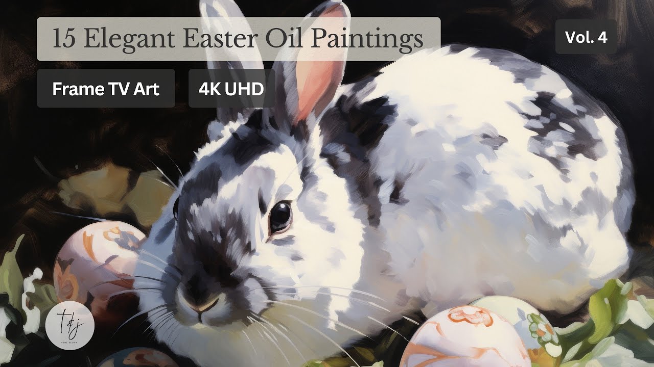 Frame TV Art Easter | 4K Easter TV Art Elegant Hyper-realistic Oil ...